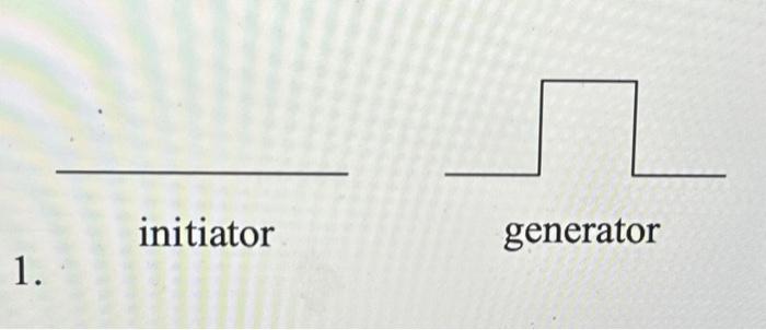 Using The Initiator And Generator Shown Draw The