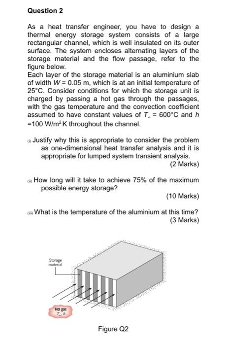 Solved As a heat transfer engineer, you have to design a | Chegg.com
