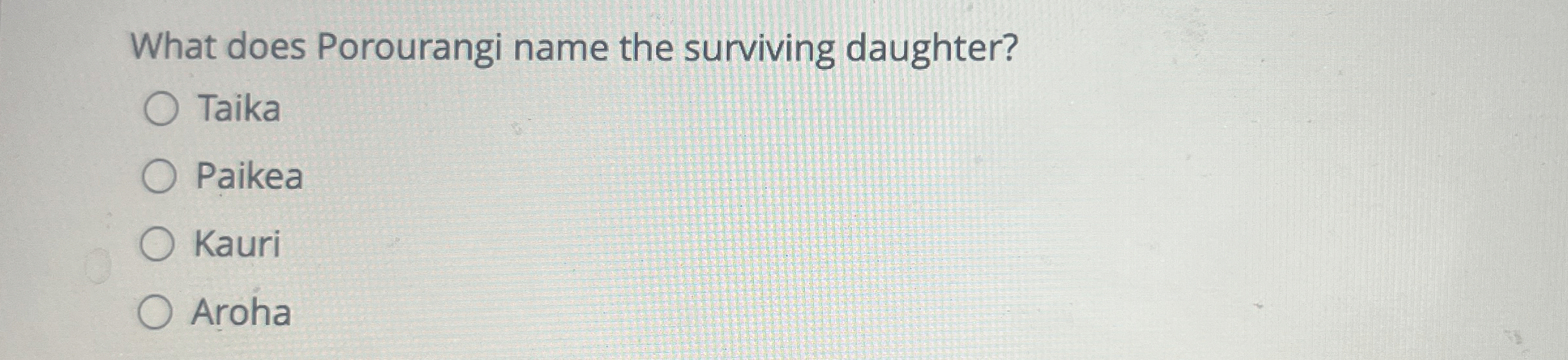Solved in the movie whale rider What does Porourangi name | Chegg.com