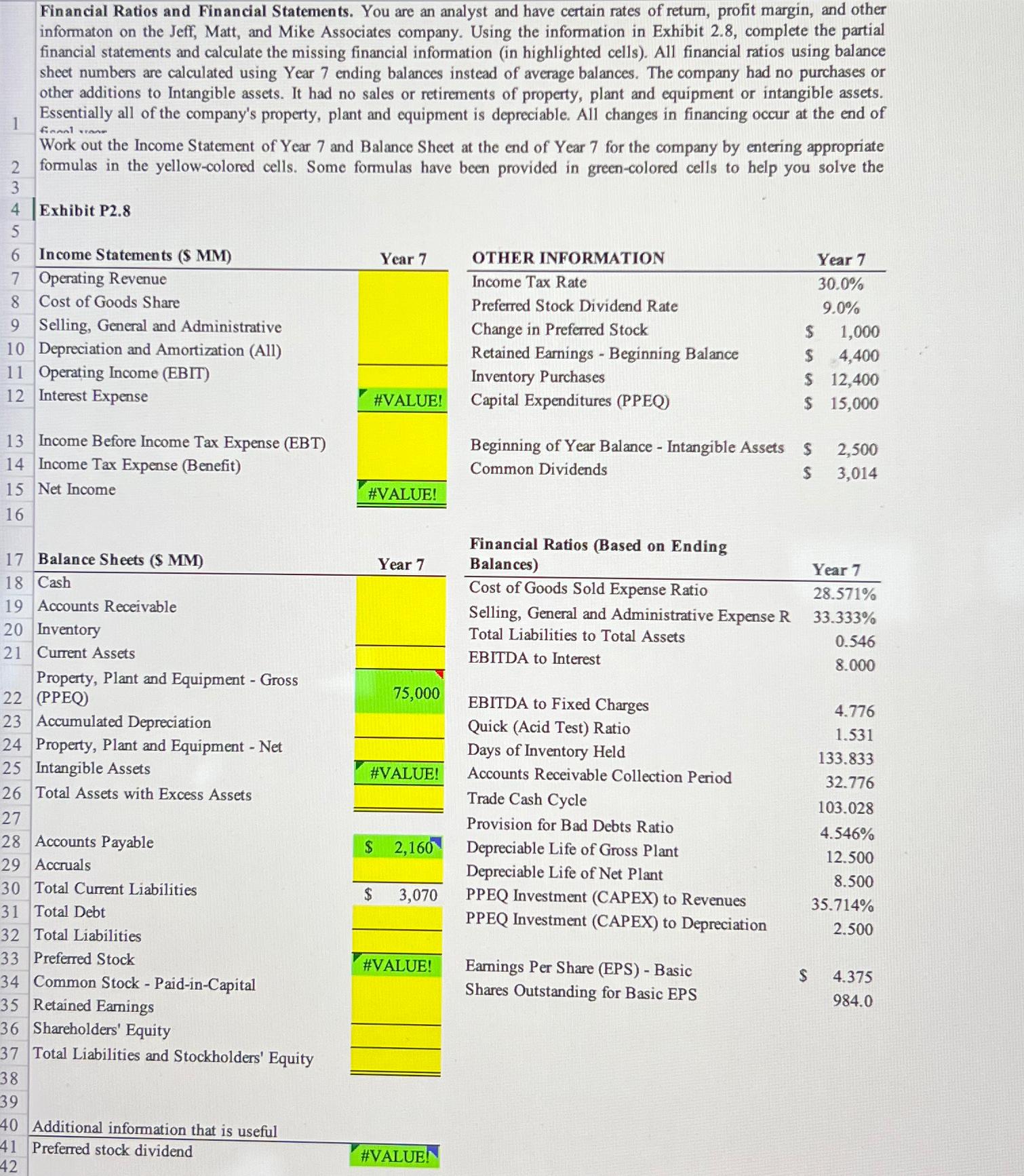 Use formulas for each | Chegg.com