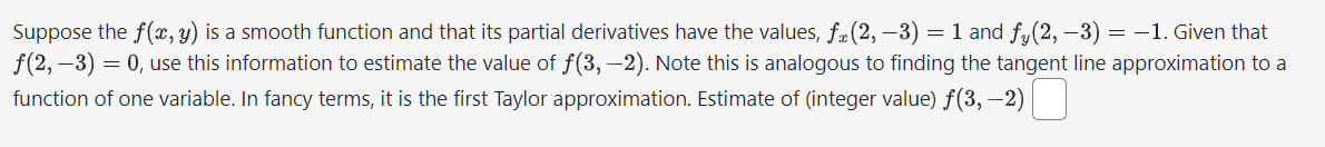 Solved Suppose the f(x,y) ﻿is a smooth function and that its | Chegg.com