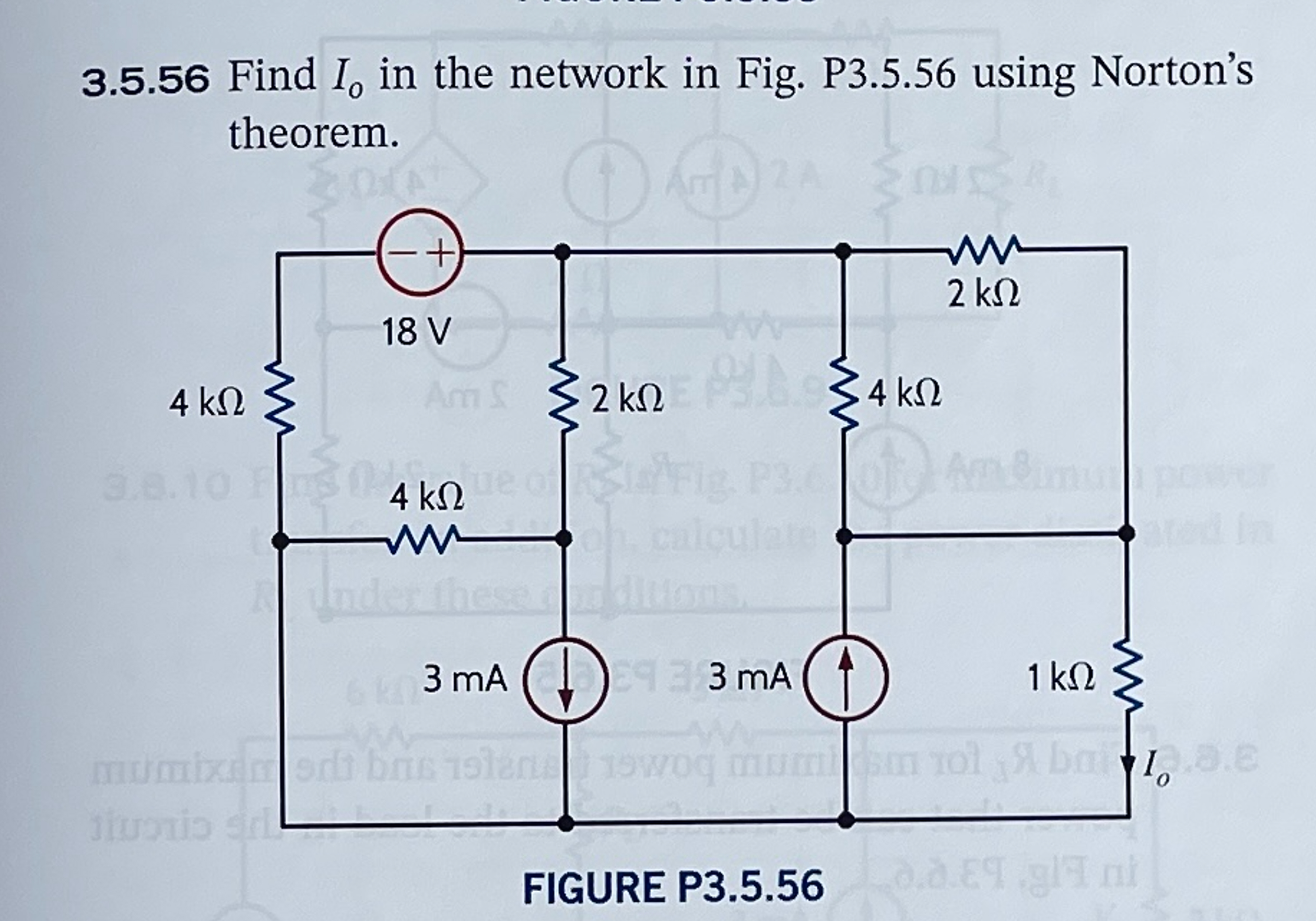 Solved 3.5.56 ﻿Find Io ﻿in the network in Fig. P3.5.56 | Chegg.com