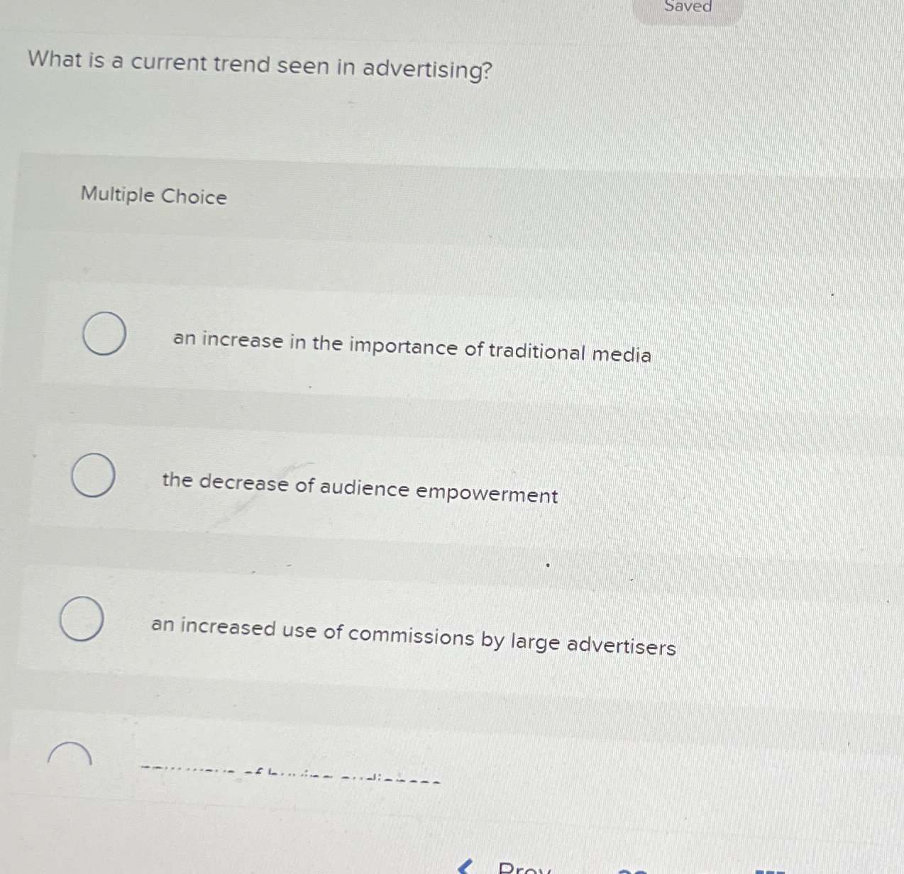 Solved What is a current trend seen in advertising?Multiple | Chegg.com