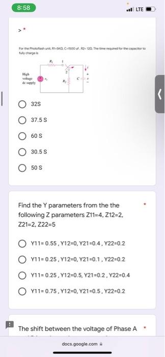 Solved 8:58 1(s) 4 s+2500 s+2500 To solve the circuits using | Chegg.com