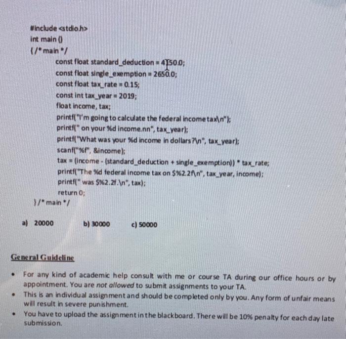 Solved 9) What Does An Assignment Statement Do? Give An 