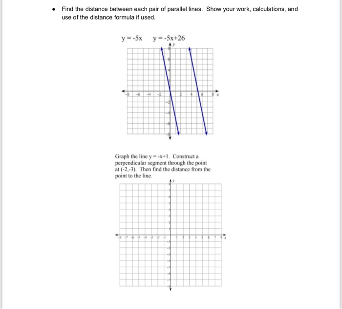 Solved Find the distance between each pair of parallel | Chegg.com
