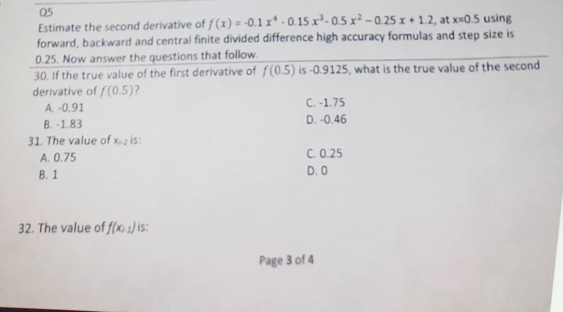 Solved Use three iterations of the modified Secant method to | Chegg.com
