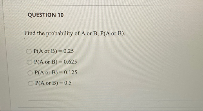 Solved QUESTION 8 Use the following information to answer | Chegg.com