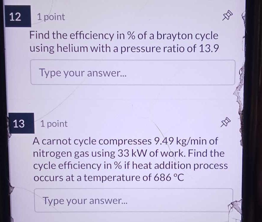 Solved Find the efficiency in % of a brayton cycle using | Chegg.com