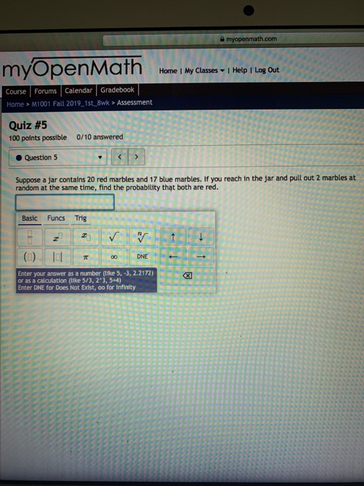 Solved: Myopenmath.com MyOpenMath Home | My Classes I Help... | Chegg.com