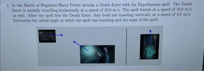 [Solved]: 1. In the Battle of Hogwarts Harry Potter attacks