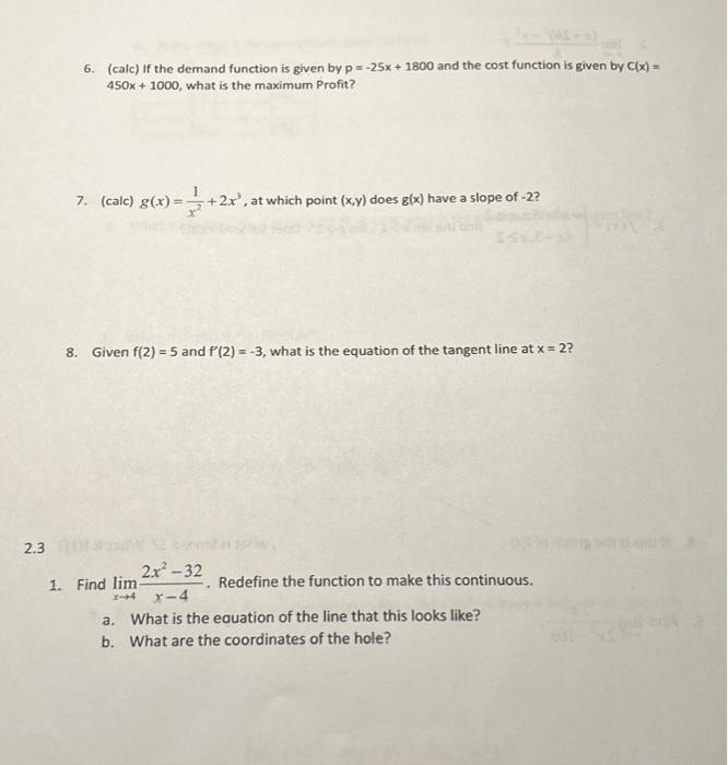 Solved Question 6 and 7 need to be solved on the Ti-89 | Chegg.com