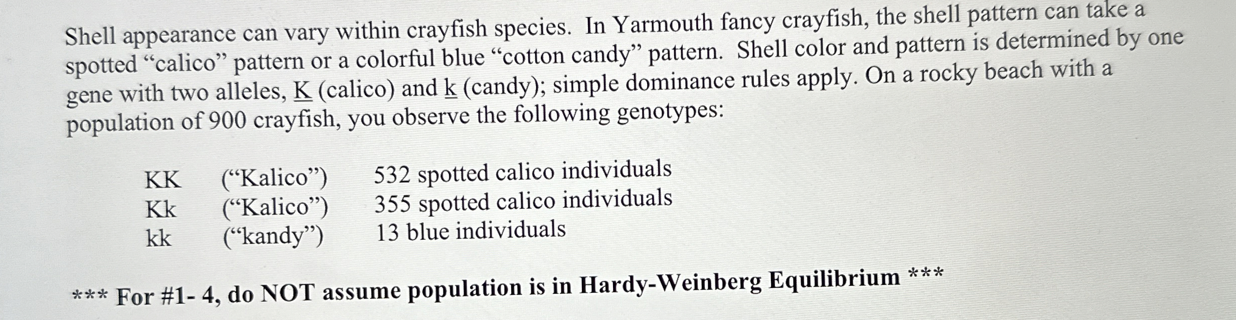 Solved Shell appearance can vary within crayfish species. In | Chegg.com