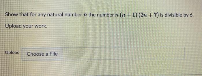 Solved Show that for any natural number n the number n (n + | Chegg.com