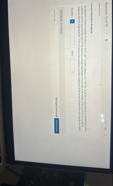 Question 10 ﻿of 10View PoliciesCurrent Attempt in | Chegg.com