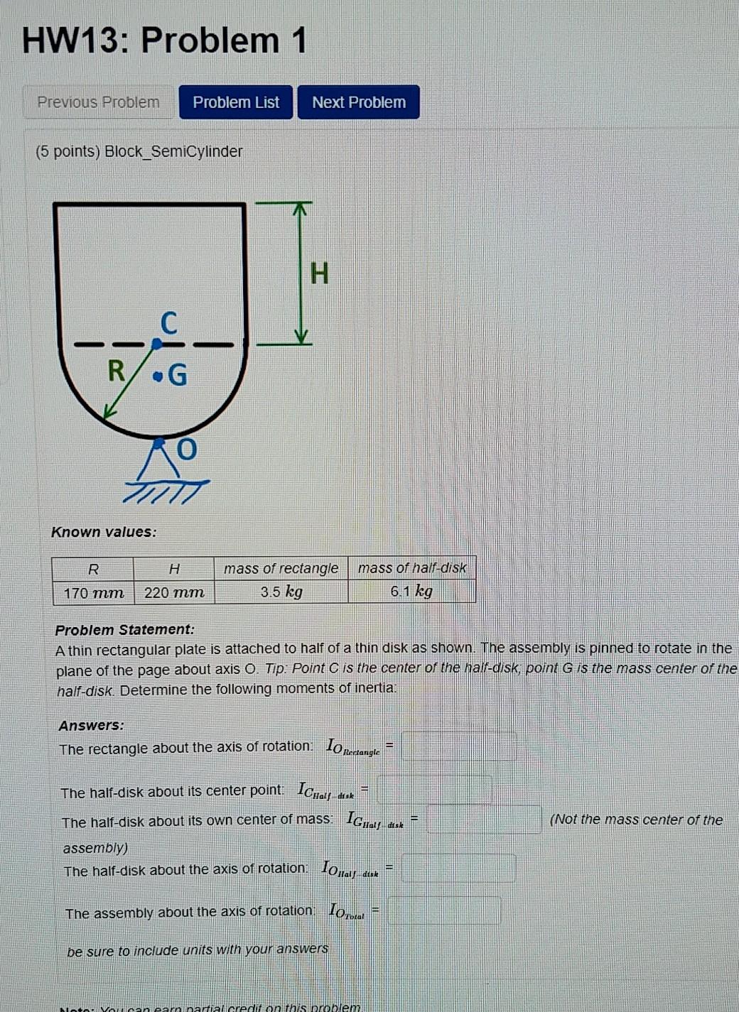 Solved HW13: Problem 1 Previous Problem Problem List Next | Chegg.com Solved HW13: Problem 1 Previous Problem Problem List Next | Chegg.com