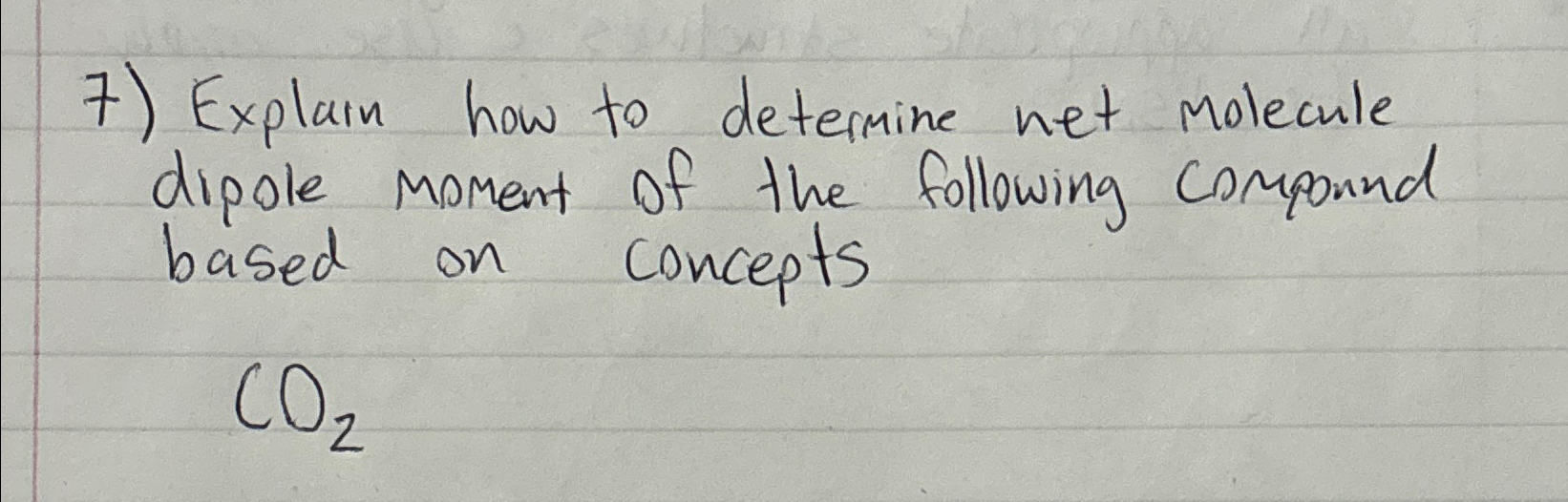 Solved Explain how to determine net molecule dipole moment | Chegg.com