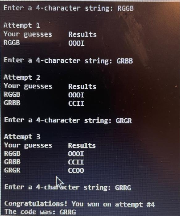 Solved blic class Mastermind \{ private char mastergrid[][]; | Chegg.com