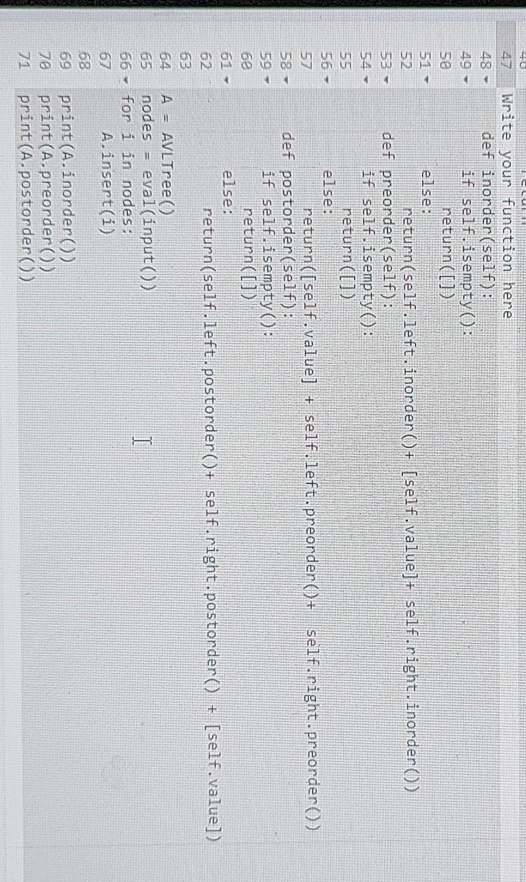 Solved For the given class, AVLTree, write a method | Chegg.com