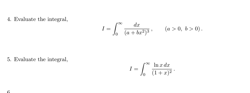 using complex analysis, Evaluate the | Chegg.com