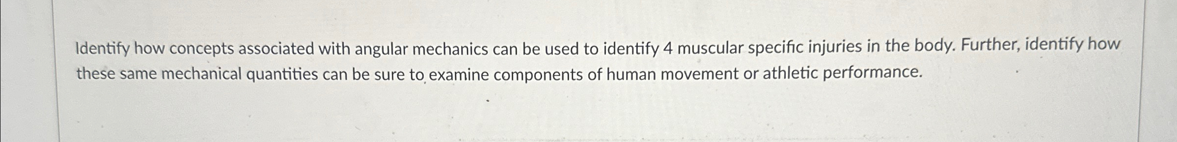 Solved Identify how concepts associated with angular | Chegg.com