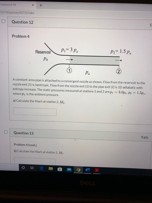 Solved Homework 4 X + #25116/quizzes/92722/take Question 12 | Chegg.com