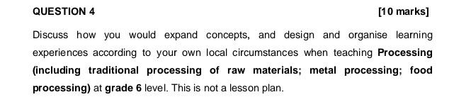 Solved QUESTION 4 [10 marks] Discuss how you would expand | Chegg.com
