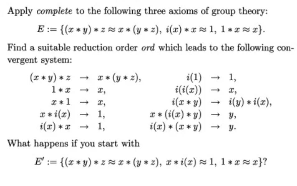 Solved Apply complete to the following three axioms of group | Chegg.com