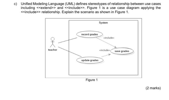 Solved c) Unified Modeling Language (UML) defines | Chegg.com