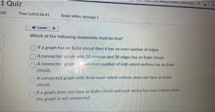 Solved Which of the following statements must be true? If a | Chegg.com