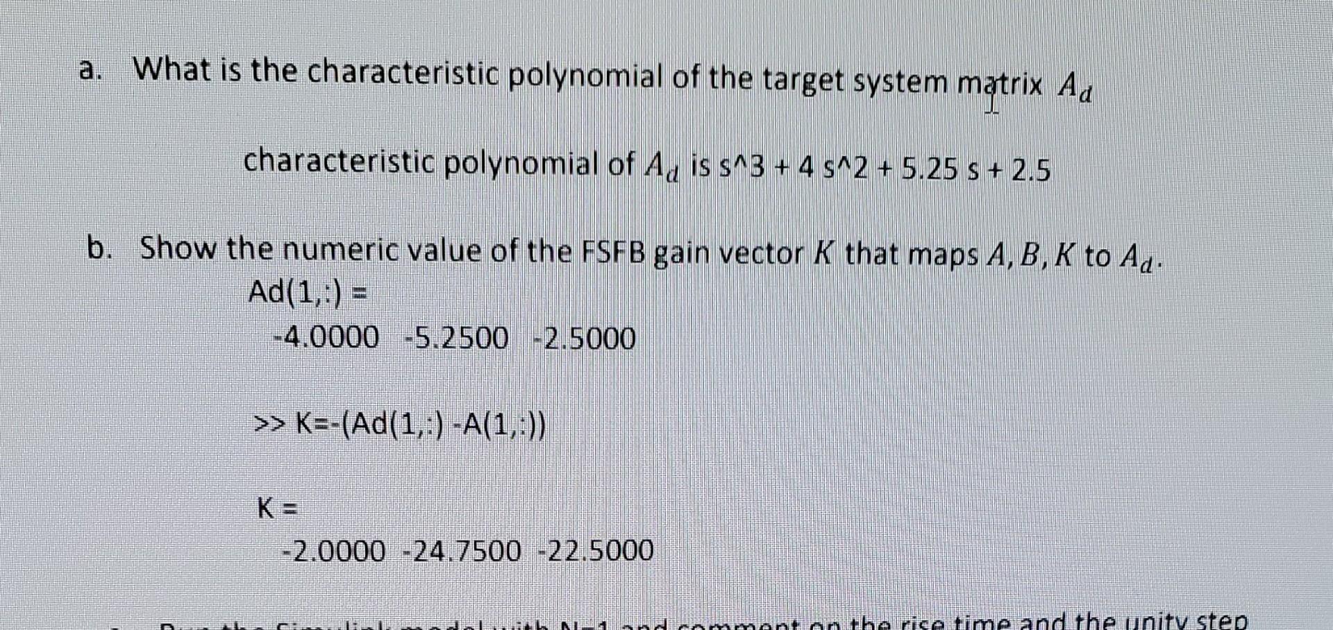 The state space realization of the {A,B,C,D} of Prob. | Chegg.com
