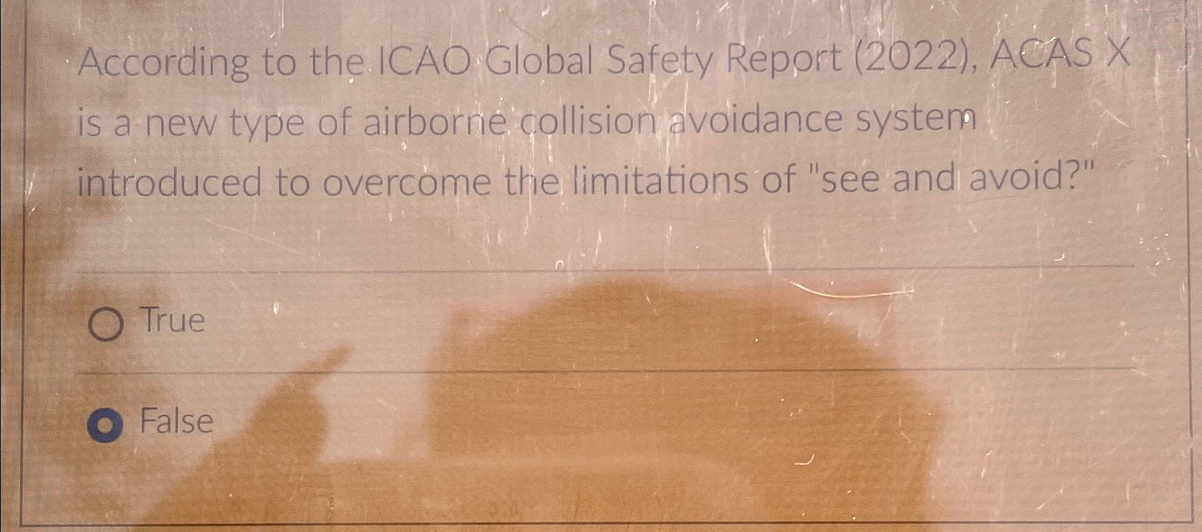 Solved According to the ICAO Global Safety Report (2022), | Chegg.com