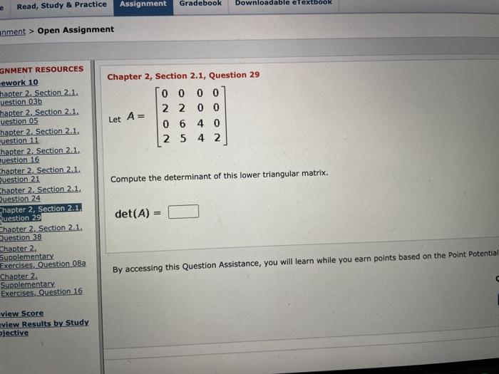 Solved Read, Study & Practice Assignment Gradebook | Chegg.com