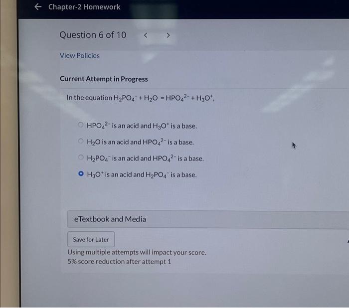 Solved ← Chapter-2 Homework Question 6 of 10 View Policies Solved ← Chapter-2 Homework Question 6 of 10 View Policies