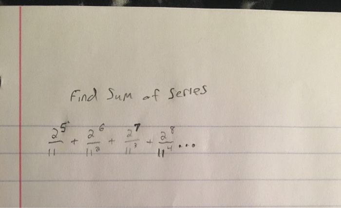 Solved Find Sum of series 12 | Chegg.com