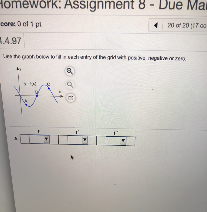 Solved Tomework Assignment 8 Due Ma Core 0 Of 1 Pt 20 Of