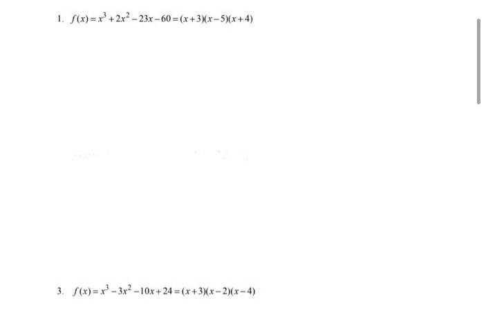 Solved Section 2-4 Polynomial and Rational Functions Goal: | Chegg.com