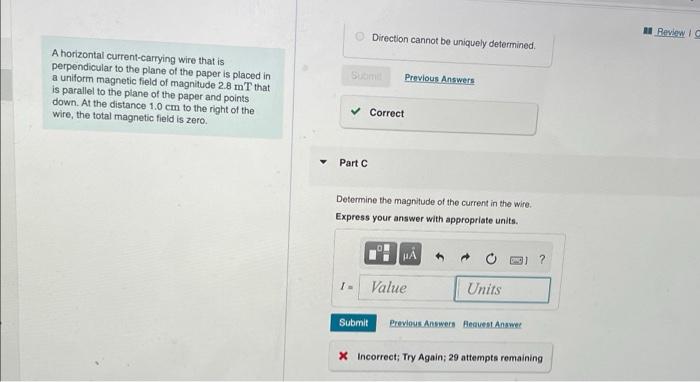 Solved Direction cannot be uniquely determined. A horizontal | Chegg.com