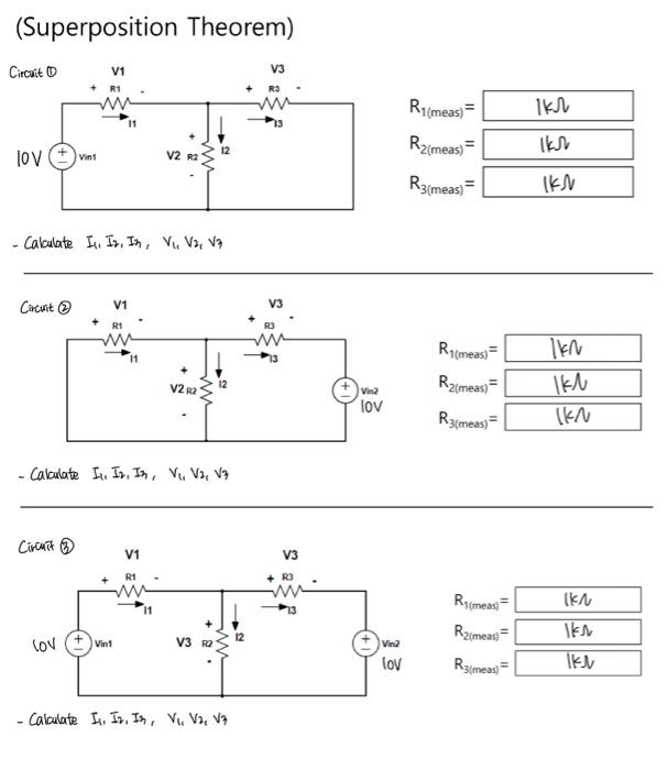 Solved (Superposition Theorem) - Calculate In I I I In, | Chegg.com