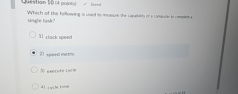 Solved Question 10 (4 ﻿points) ﻿SavedWhich of the following | Chegg.com