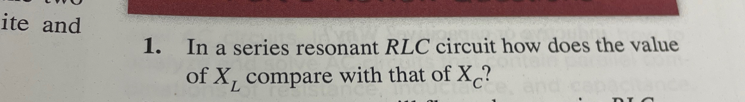 High Quality SOLUTION In a series resonant RLC ﻿circuit how does the value | Chegg.com