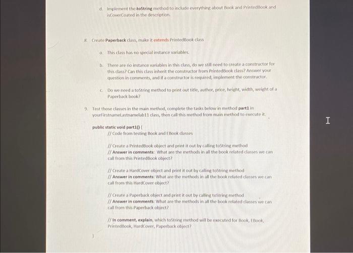 Solved CSCl 160 Assignment 11(11/7/2023) part1 Inheritance | Chegg.com