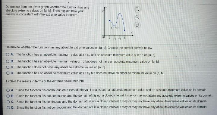 Solved Determine from the given graph whether the function | Chegg.com