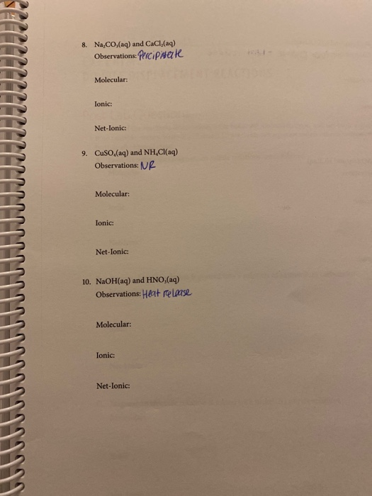 Solved Name: Section EXPERIMENT 7: DOUBLE DISPLACEMENT | Chegg.com