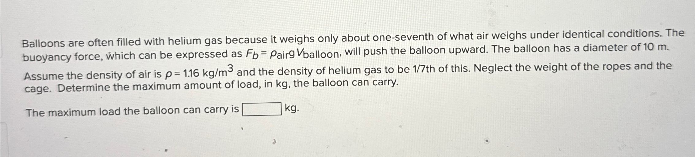 Solved Balloons are often filled with helium gas because it | Chegg.com