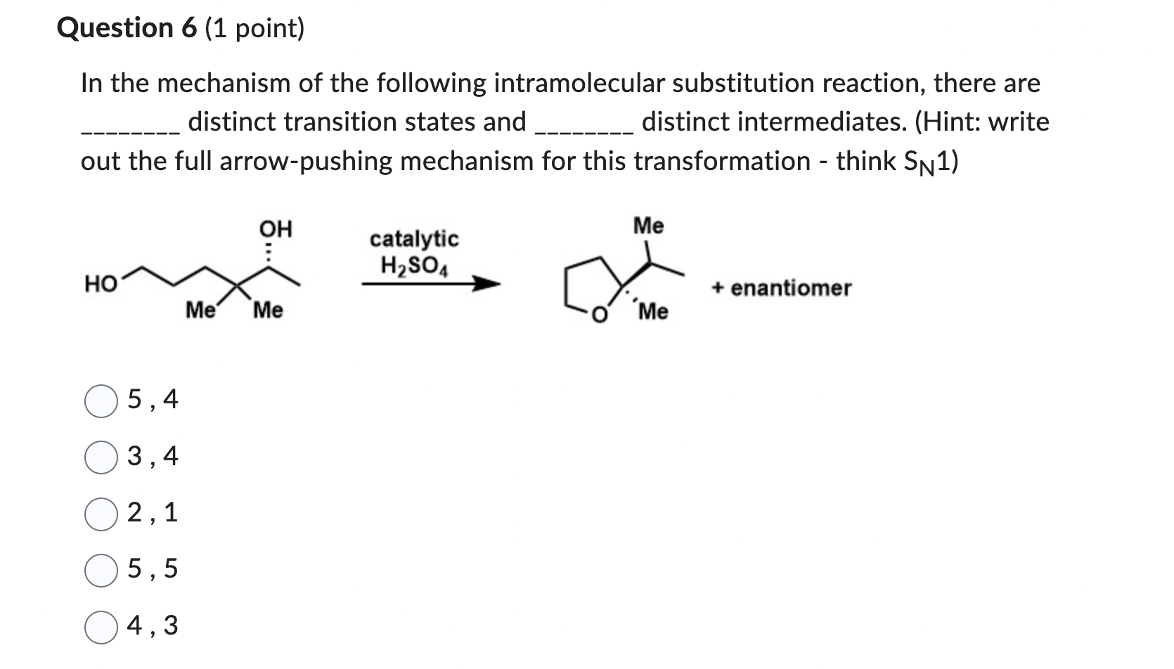 Solved In the mechanism of the following intramolecular | Chegg.com