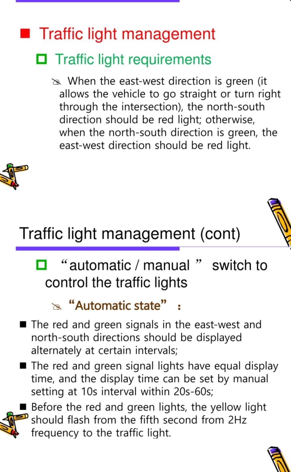 Curriculum Design of Electronics Design of Traffic | Chegg.com