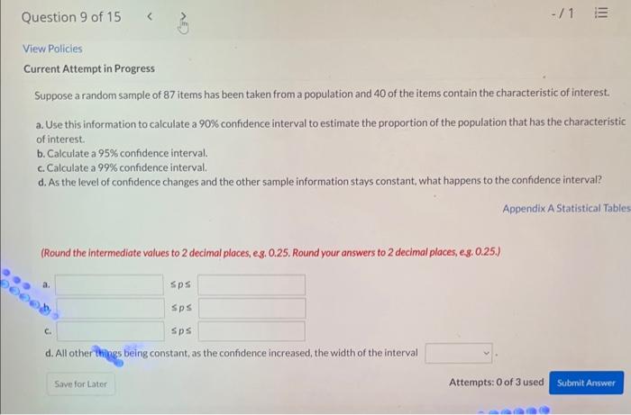 Solved Current Attempt in Progress Suppose a random sample | Chegg.com
