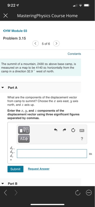 Solved 9:234 Х MasteringPhysics Course Home 9:22 Х | Chegg.com