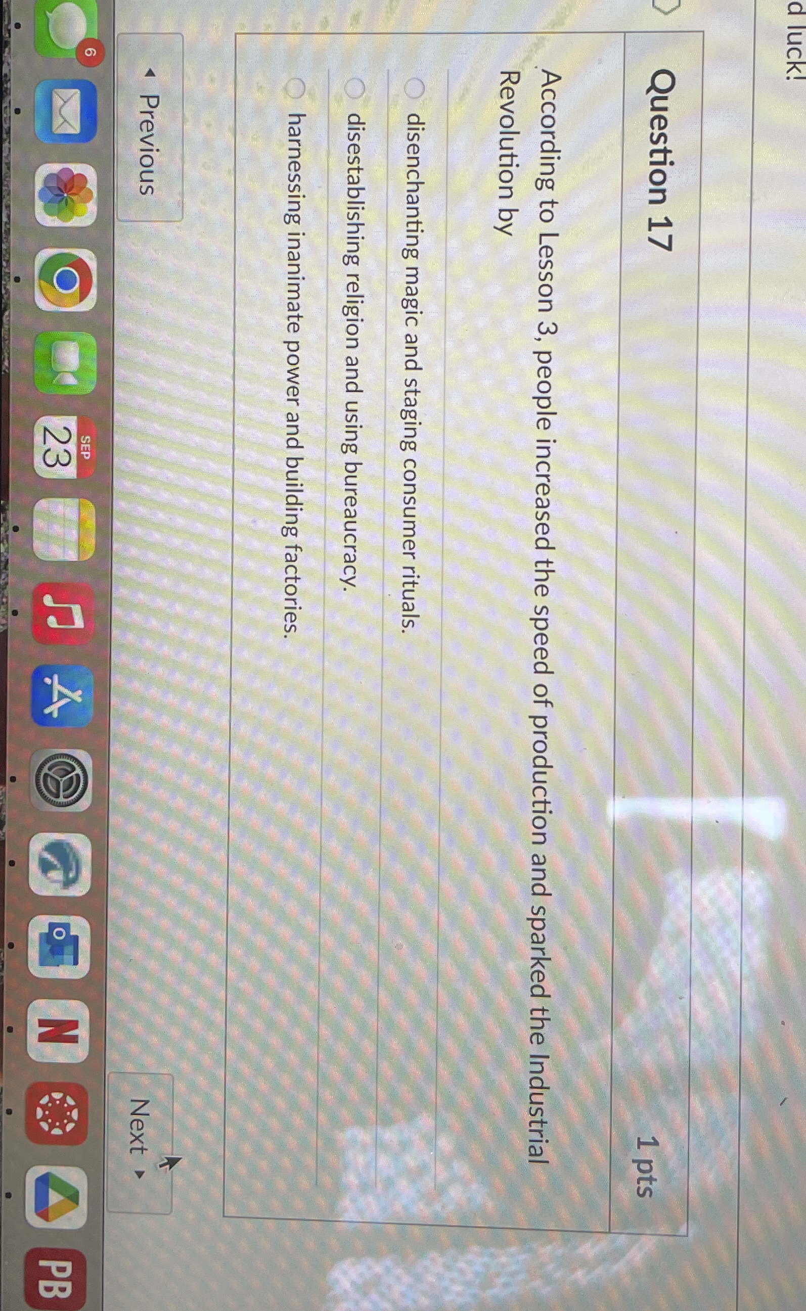 Solved Question 17According to Lesson 3, ﻿people increased | Chegg.com